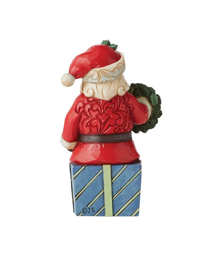 Jim Shore Mini Santa Sitting on Gifts Figurine - Macy's