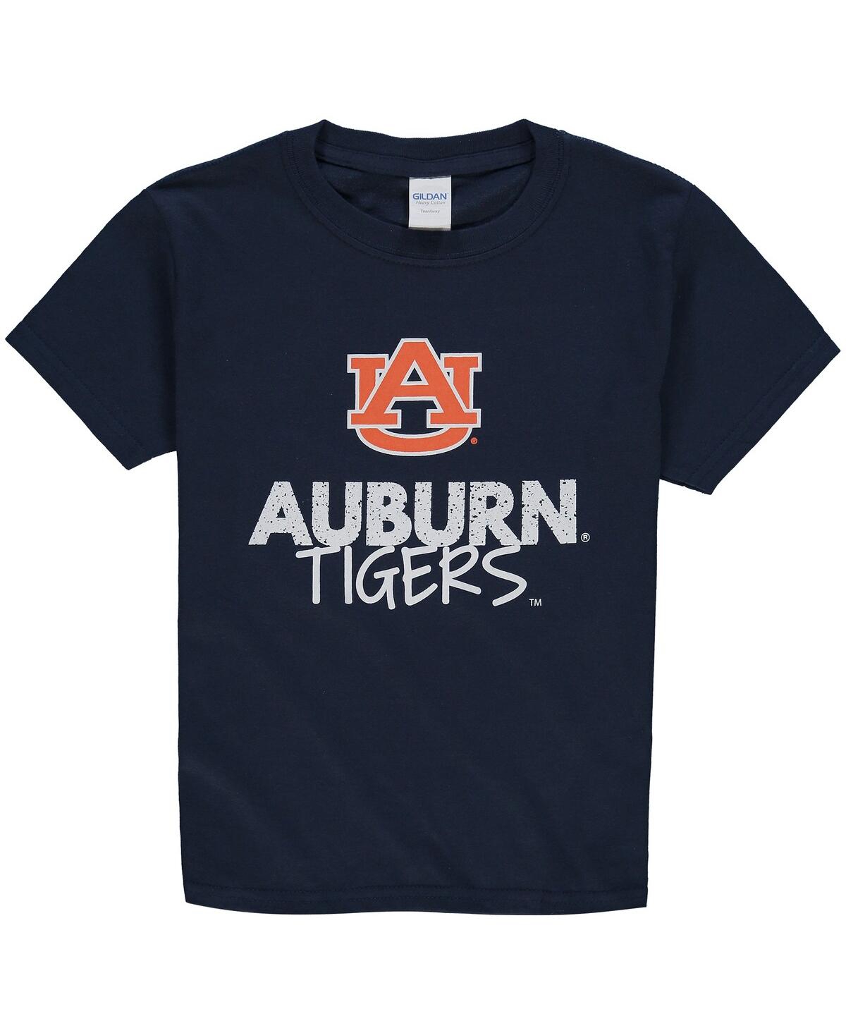 Click here for Big Boys Navy Auburn Tigers Crew Neck T-shirt - Na... prices