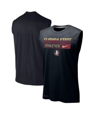 Men's Nike Black Florida State Seminoles Wordmark Drop Legend ...