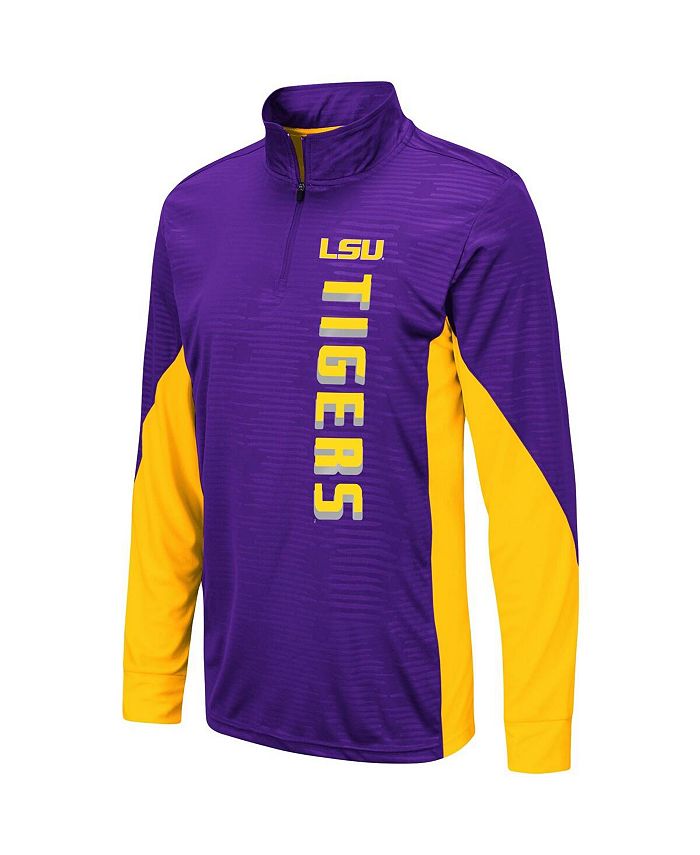 Colosseum Big Boys Purple LSU Tigers Bart Quarter-Zip Jacket - Macy's