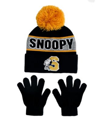 Big Boys Snoopy Hat and Gloves Set, 2-Piece - Macy's