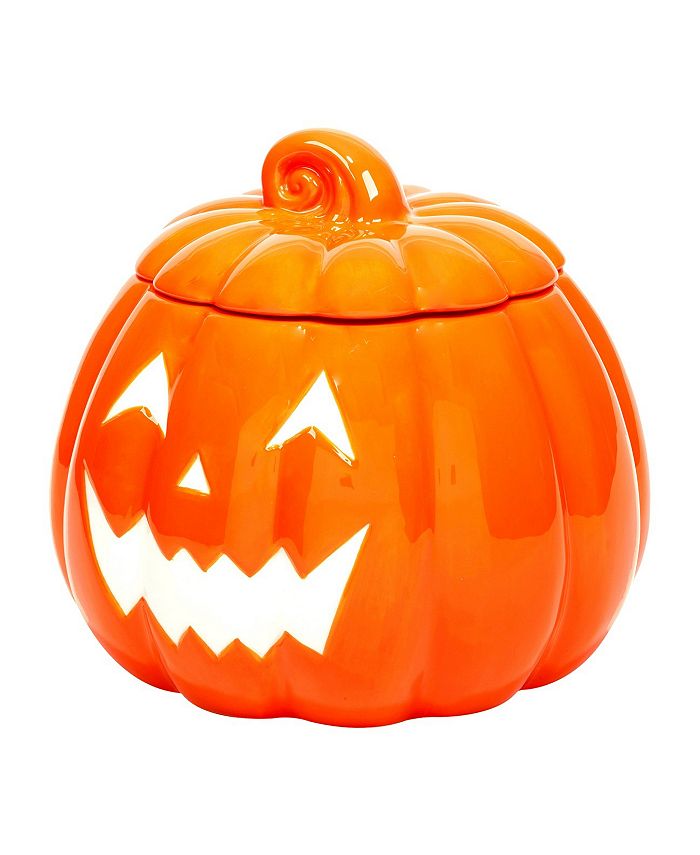 Certified International Scaredy Cat Pumpkin 3-D Treat Jar - Macy's