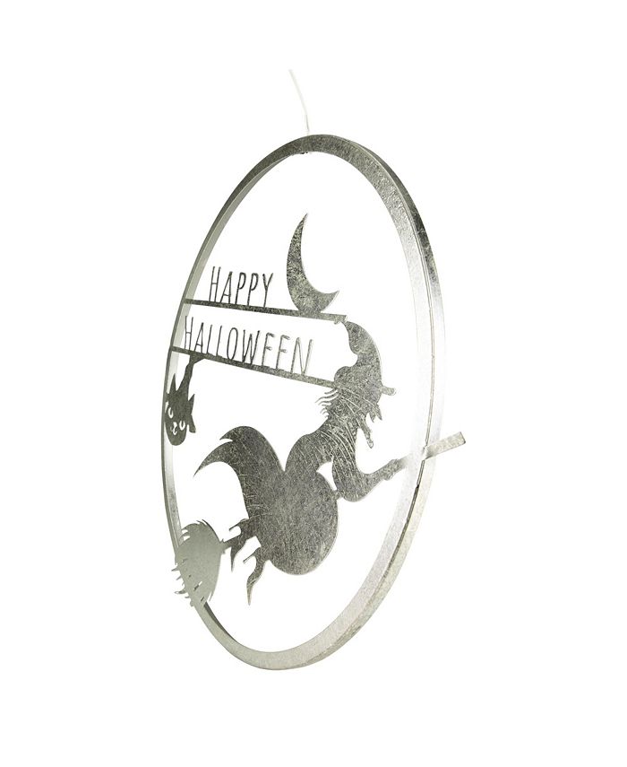 Northlight Flying Witch Happy Halloween Wall Sign, 17" - Macy's