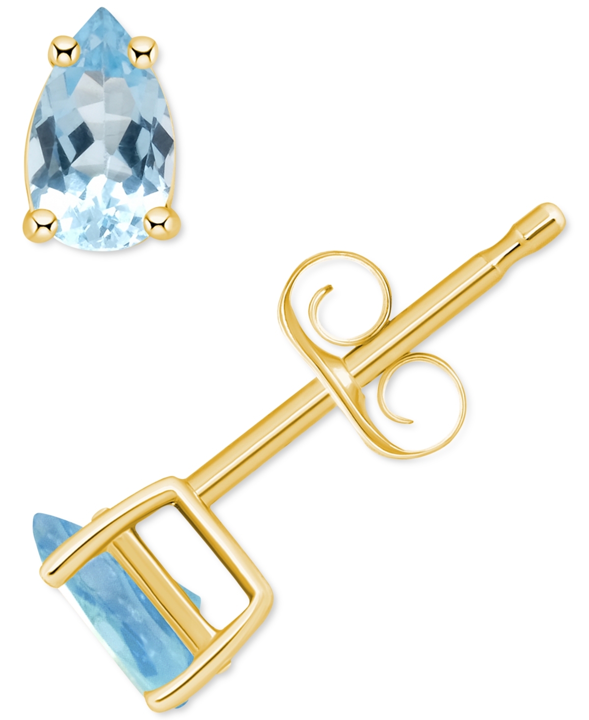 Click here for Aquamarine Pear Stud Earrings (1/3 ct. t.w.) in 14... prices