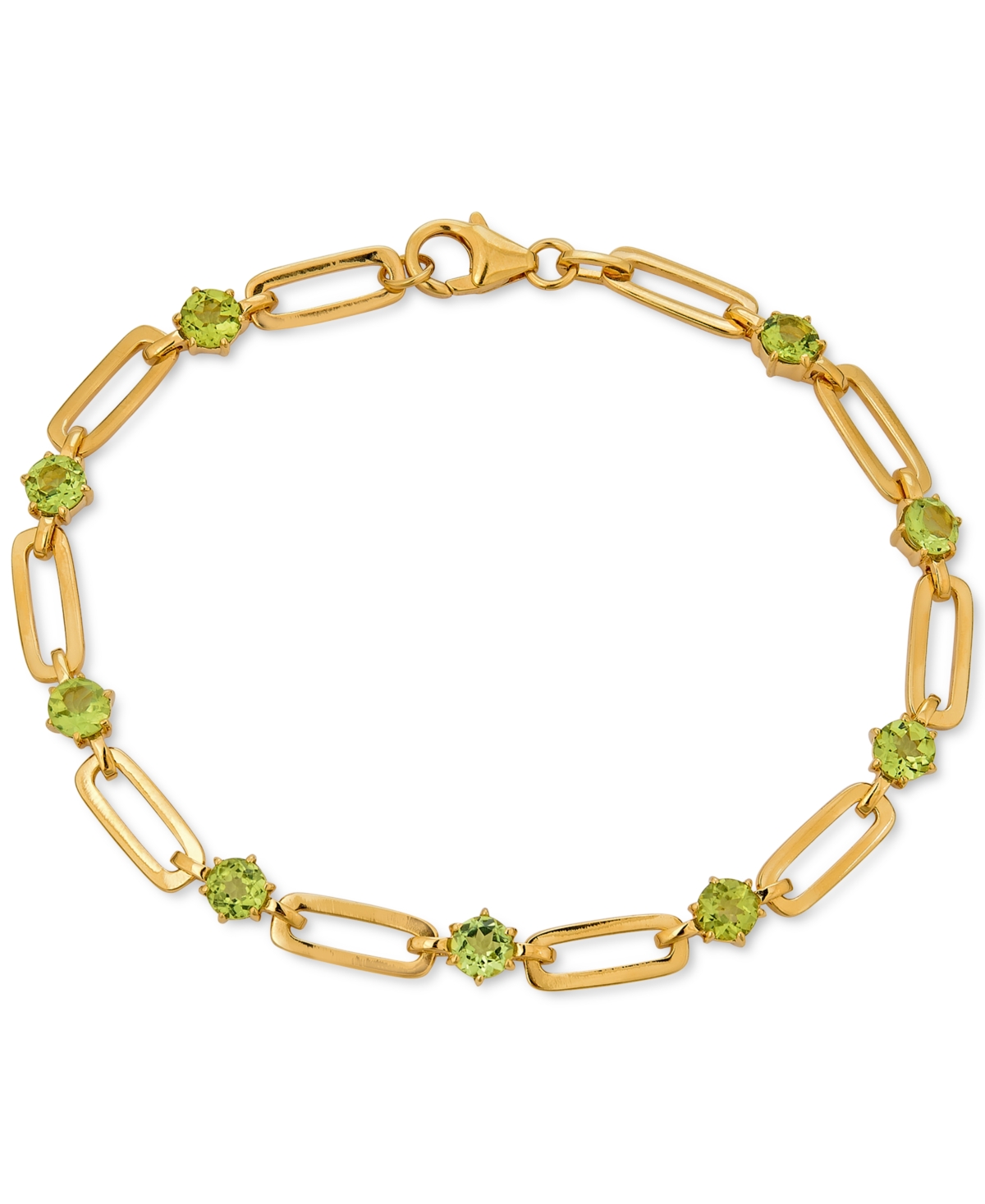 Click here for Garnet Paperclip Link Bracelet (4 ct. t.w.) in 14k... prices