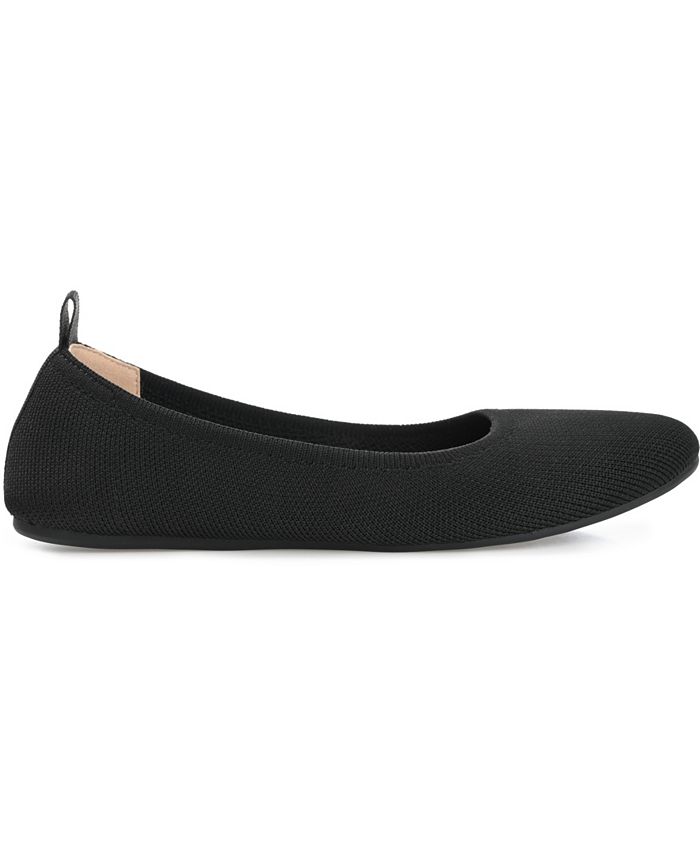 Journee Collection Women's Jersie Knit Flats - Macy's