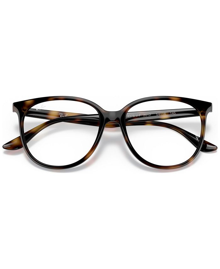Ray-Ban RB4378V Optics Women's Square Low Bridge Fit Eyeglasses - Macy's