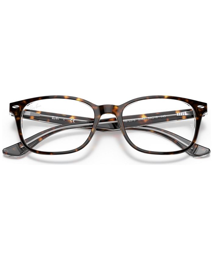 Ray-Ban RX5375 Unisex Square Eyeglasses - Macy's
