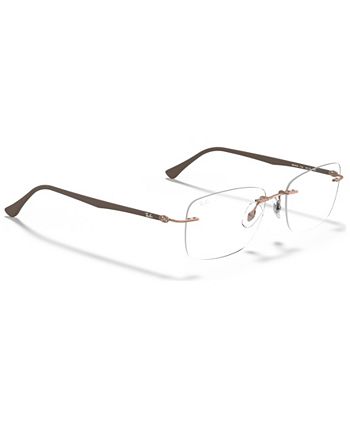 Ray-Ban RX8725 Unisex Rectangle Eyeglasses - Macy's