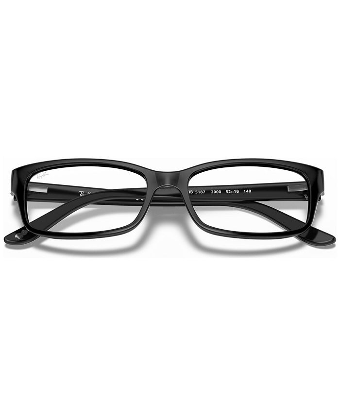 Ray-Ban RX5187 Unisex Rectangle Eyeglasses - Macy's