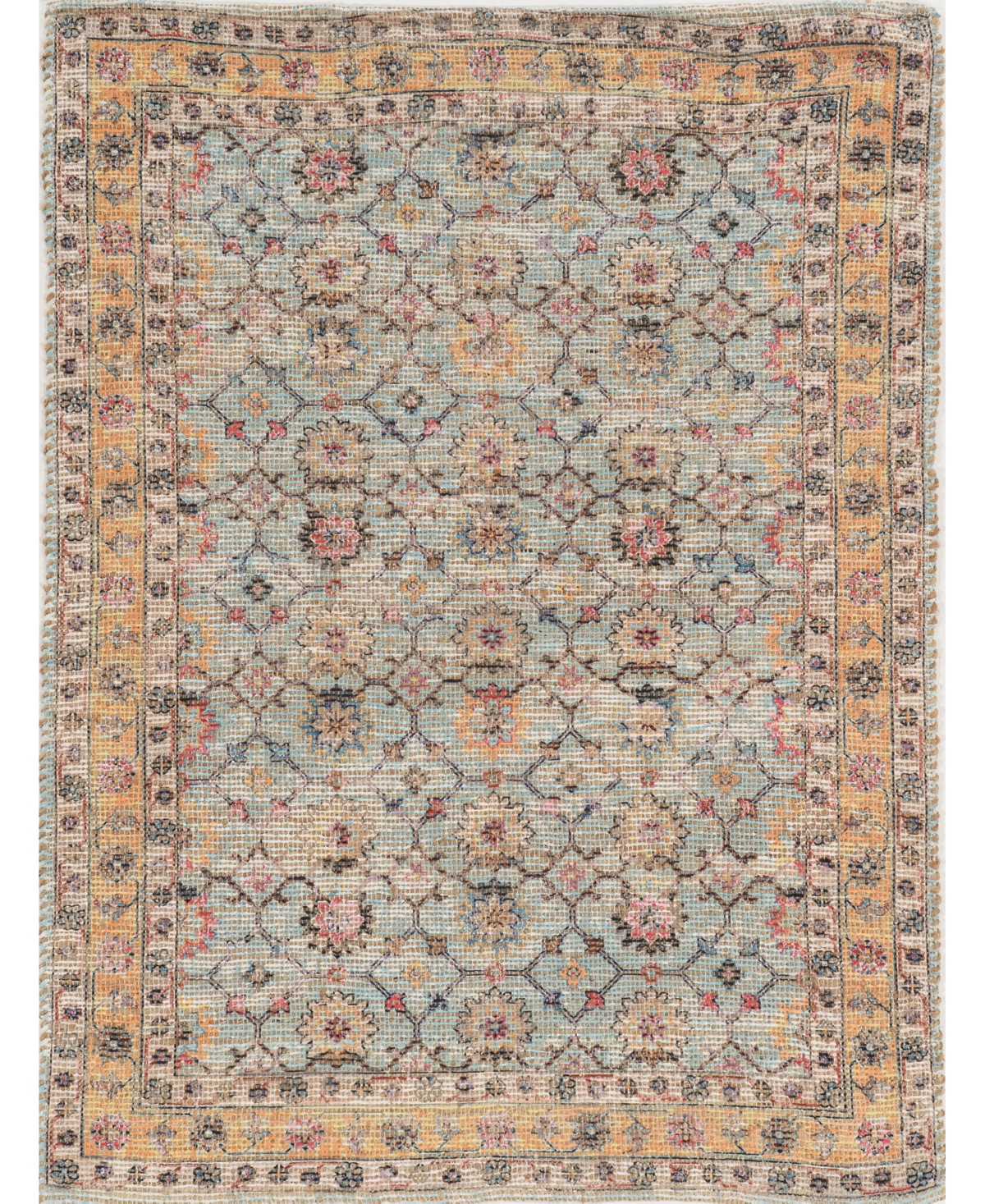 Click here for Kas Morris 2225 86 x 116 Area Rug - Brown  Blue prices