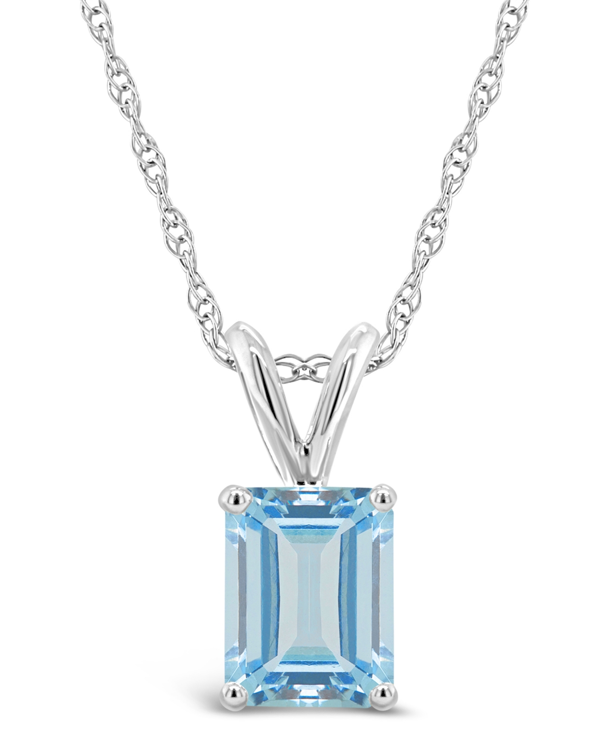 Click here for Aquamarine Pendant Necklace (1-3/8 ct.t.w) in 14K... prices