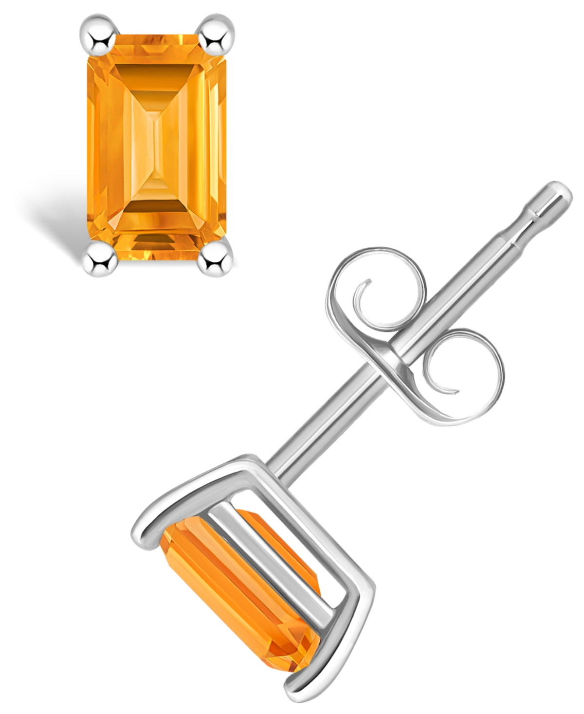 Click here for Citrine (5/8 ct. t.w.) Stud Earrings in 14K White... prices