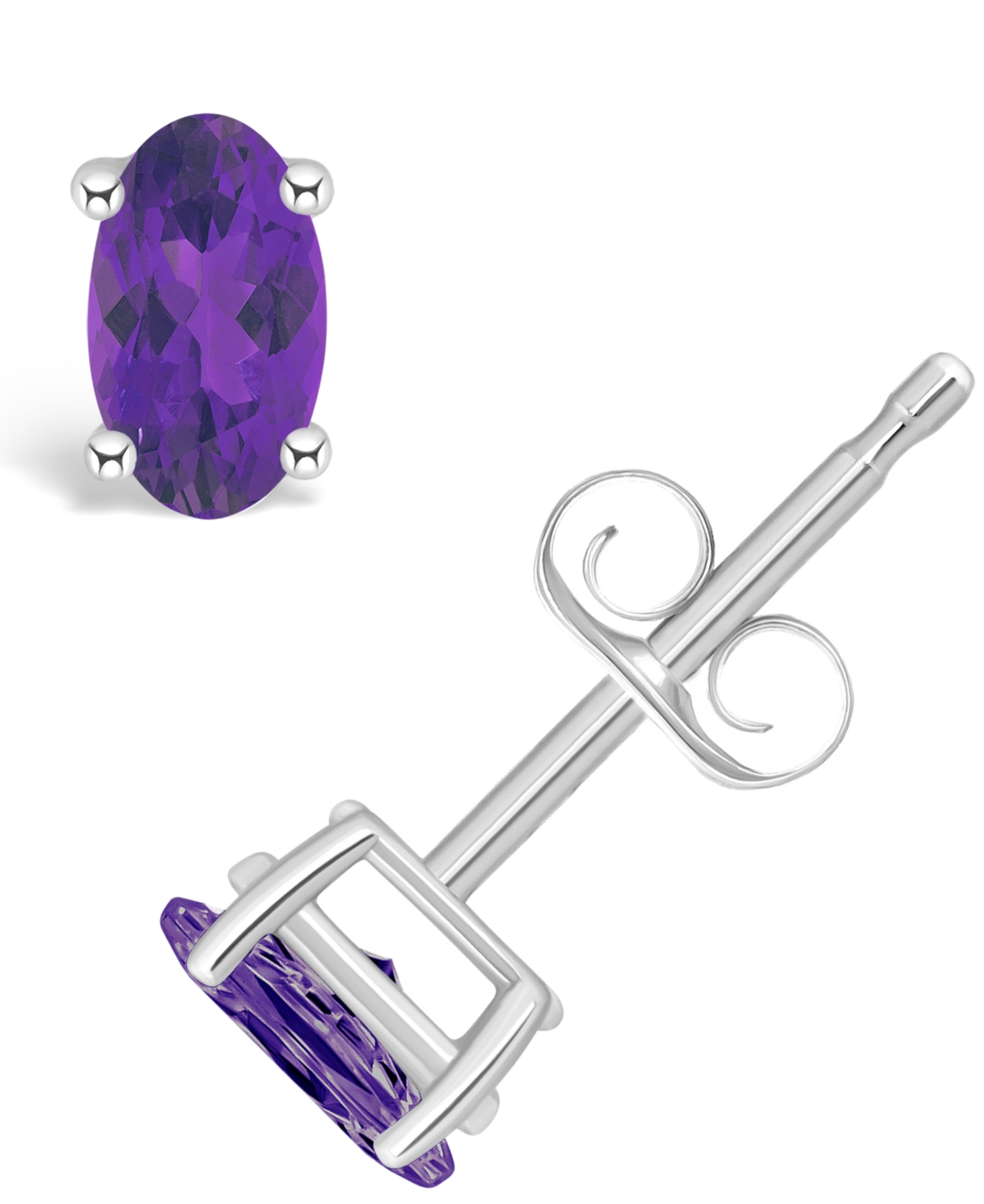 Click here for Amethyst (1/2 ct. t.w.) Stud Earrings in 14K White... prices