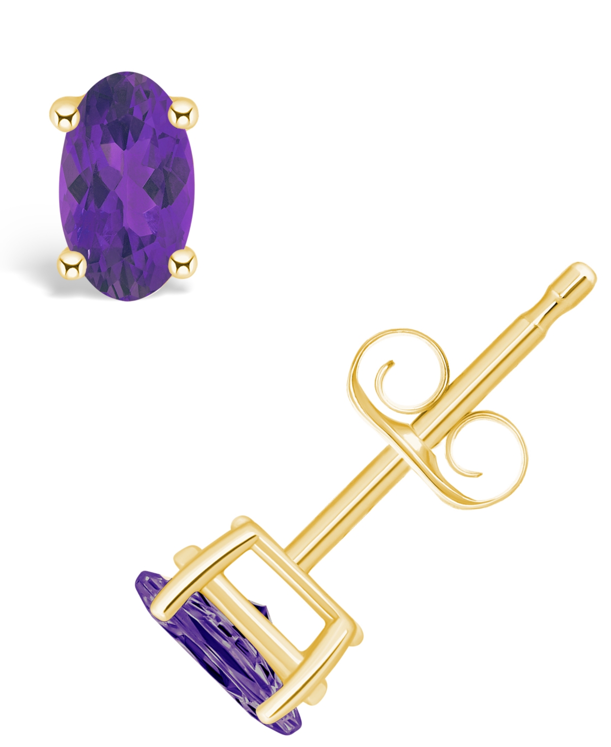Click here for Amethyst (1/2 ct. t.w.) Stud Earrings in 14K White... prices