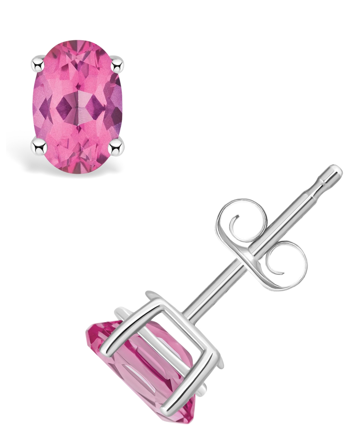 Click here for Pink Topaz (1-1/7 ct. t.w.) Stud Earrings in 14K Y... prices