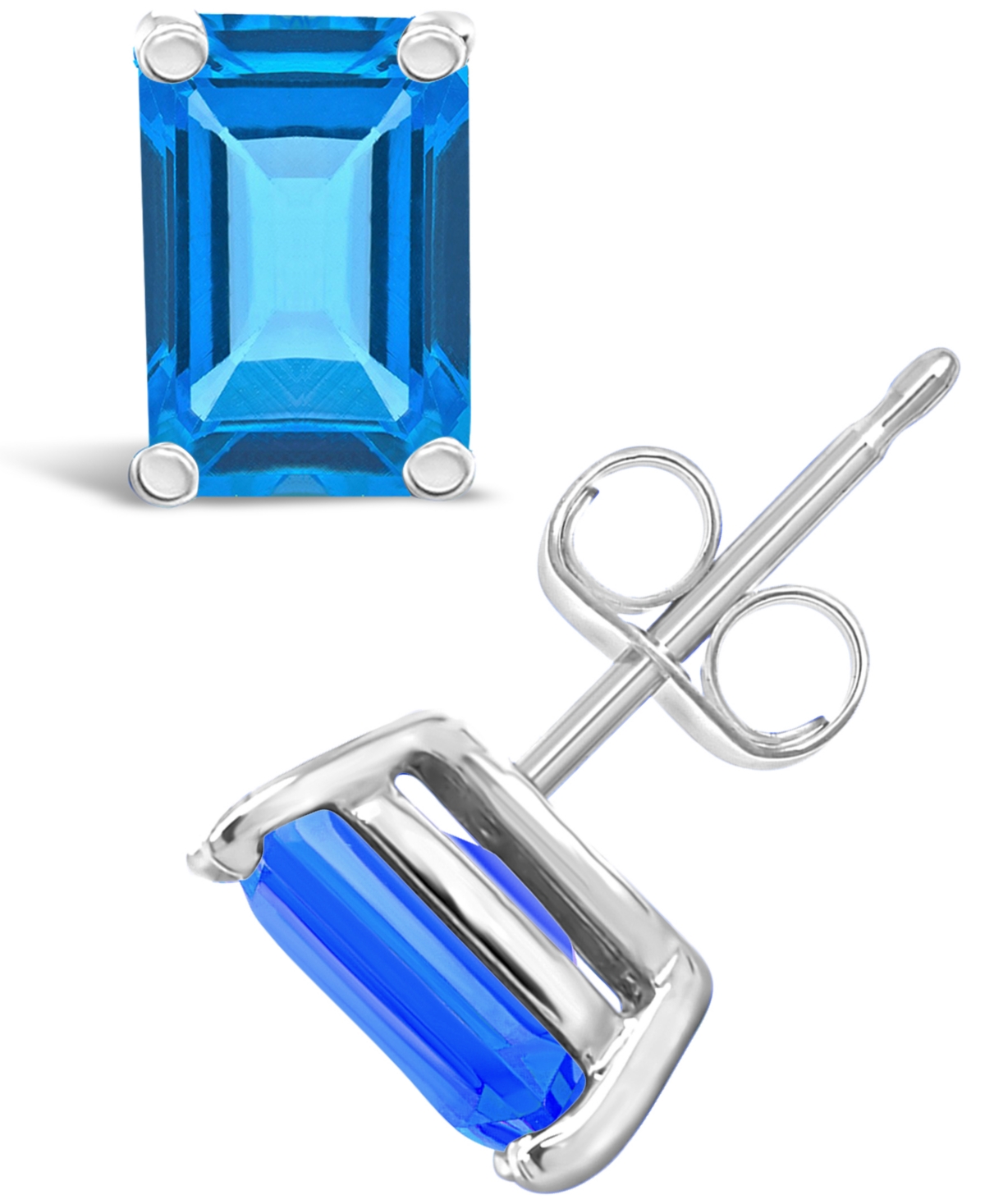 Click here for Blue Topaz (1-3/8 ct. t.w.) Stud Earrings in 14K Y... prices