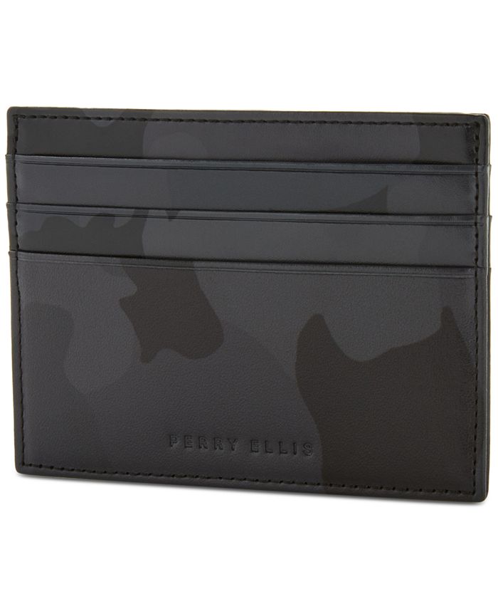 Perry Ellis Portfolio Men's Camo Six-Slot Card Case - Macy's