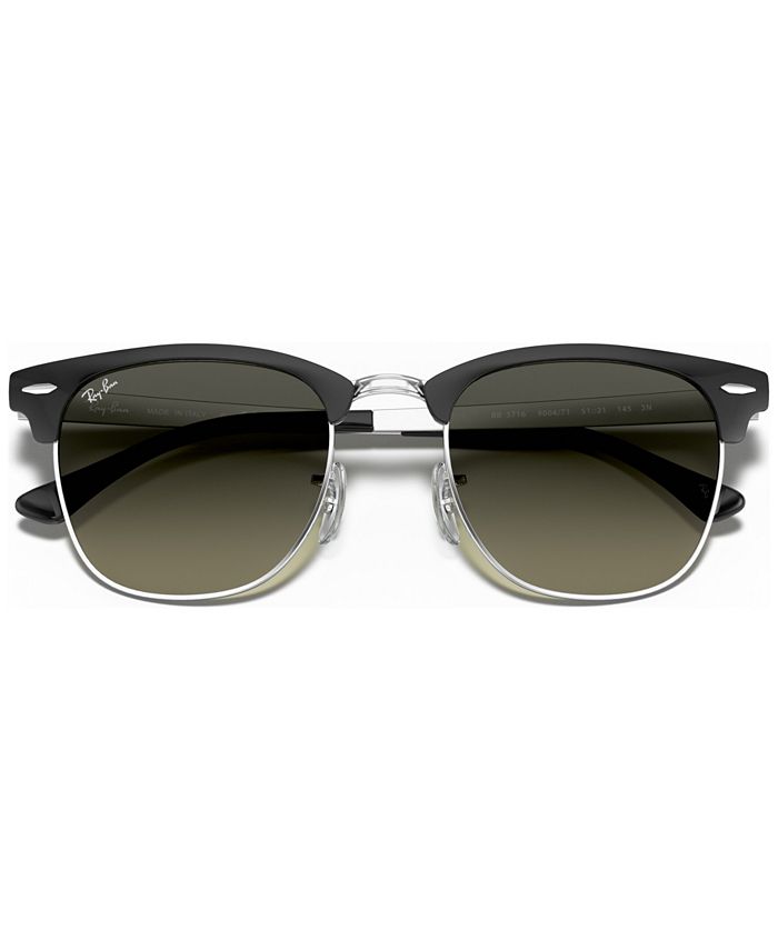 Ray-Ban Sunglasses, RB3716 CLUBMASTER METAL - Macy's