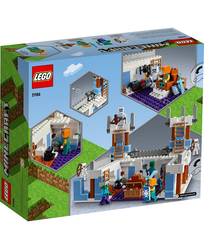 LEGO® Minecraft The Ice Castle 21186 Building Set, 499 Pieces - Macy's