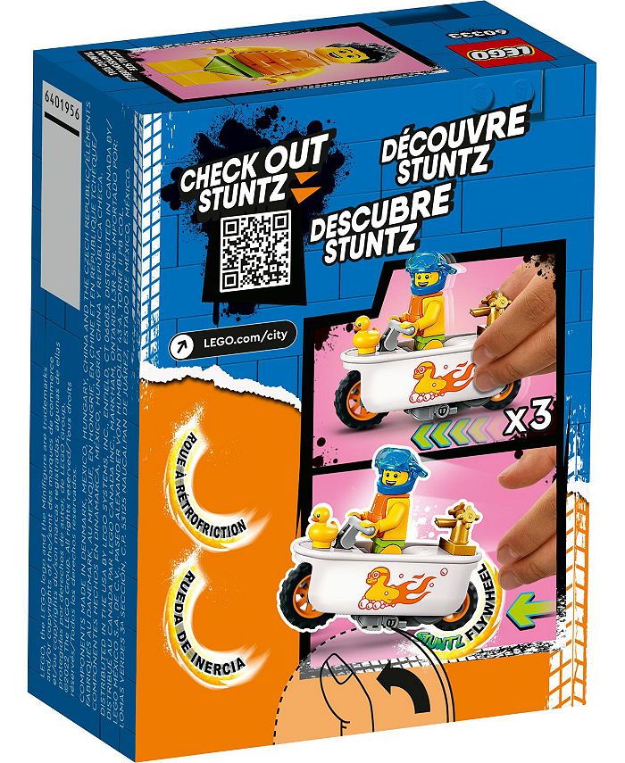 LEGO® City Bathtub Stunt Bike 60333 Building Kit - Macy's