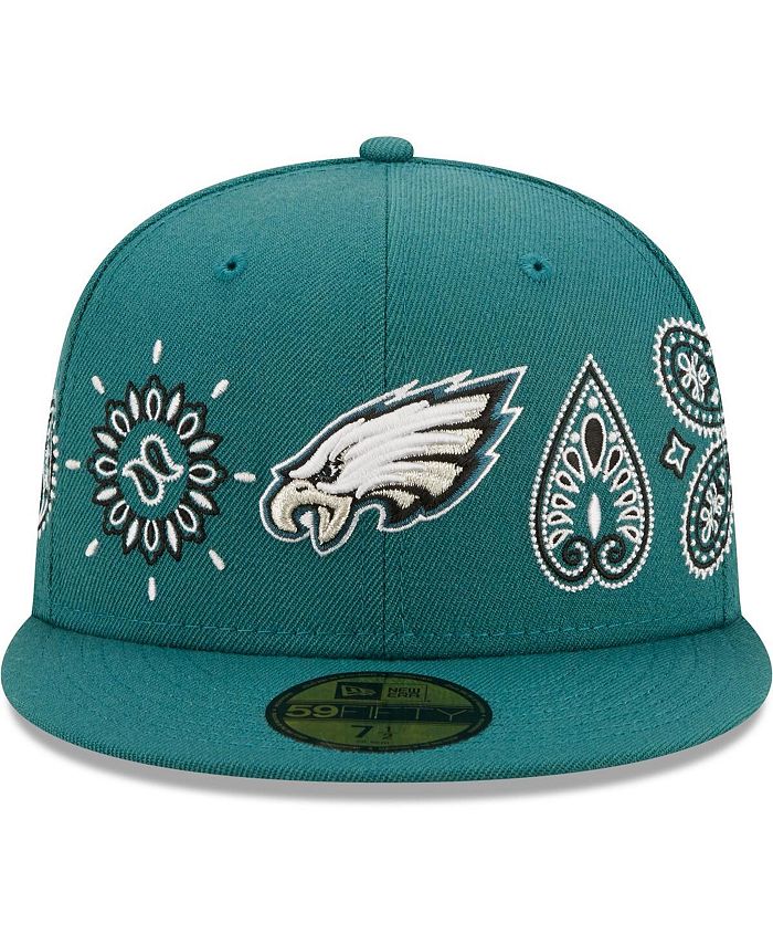 New Era Men's Midnight Green Philadelphia Eagles Bandana 59FIFTY Fitted ...