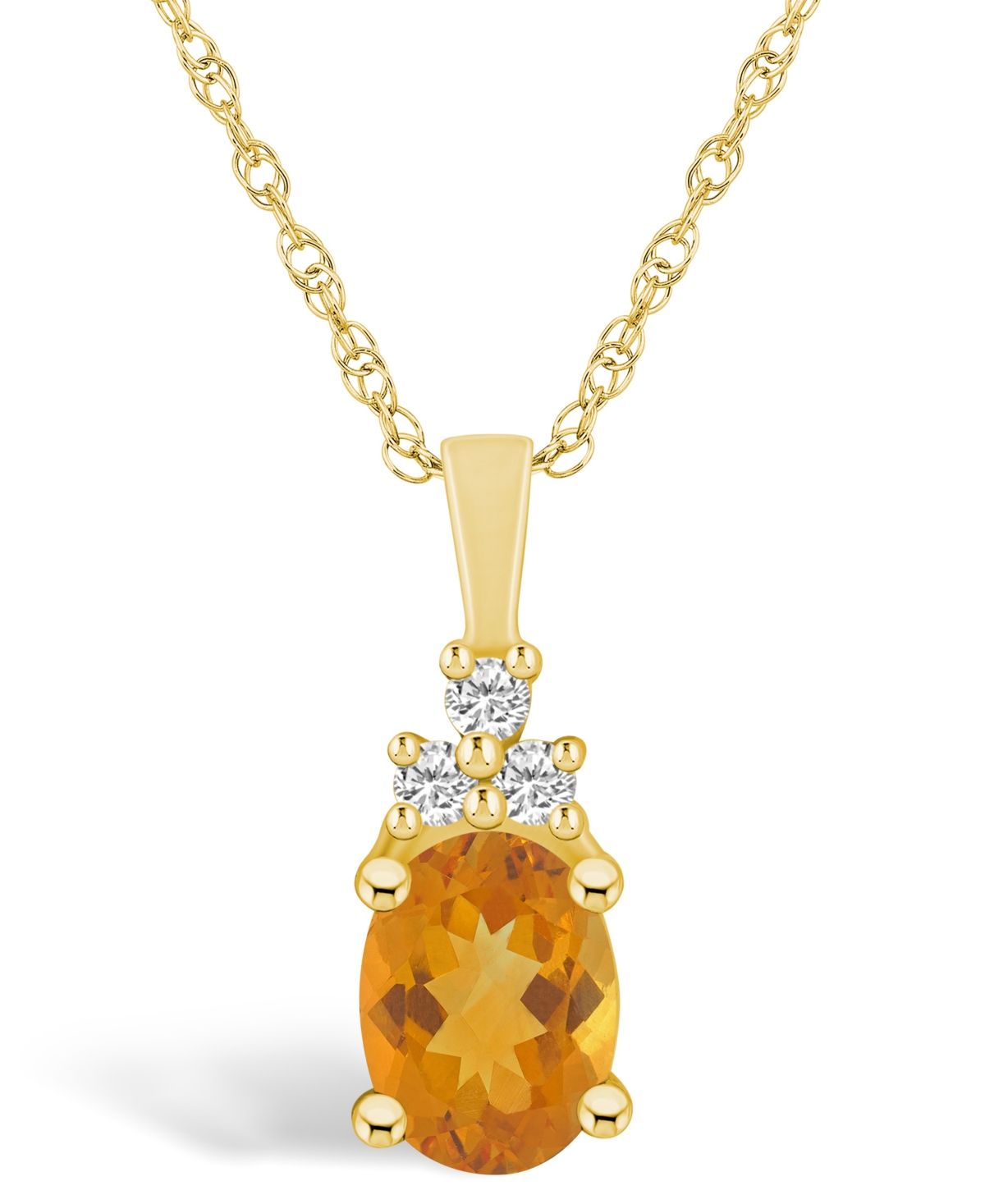Click here for Macys Citrine (1-1/5 Ct. T.w.) and Diamond (1/10 C... prices