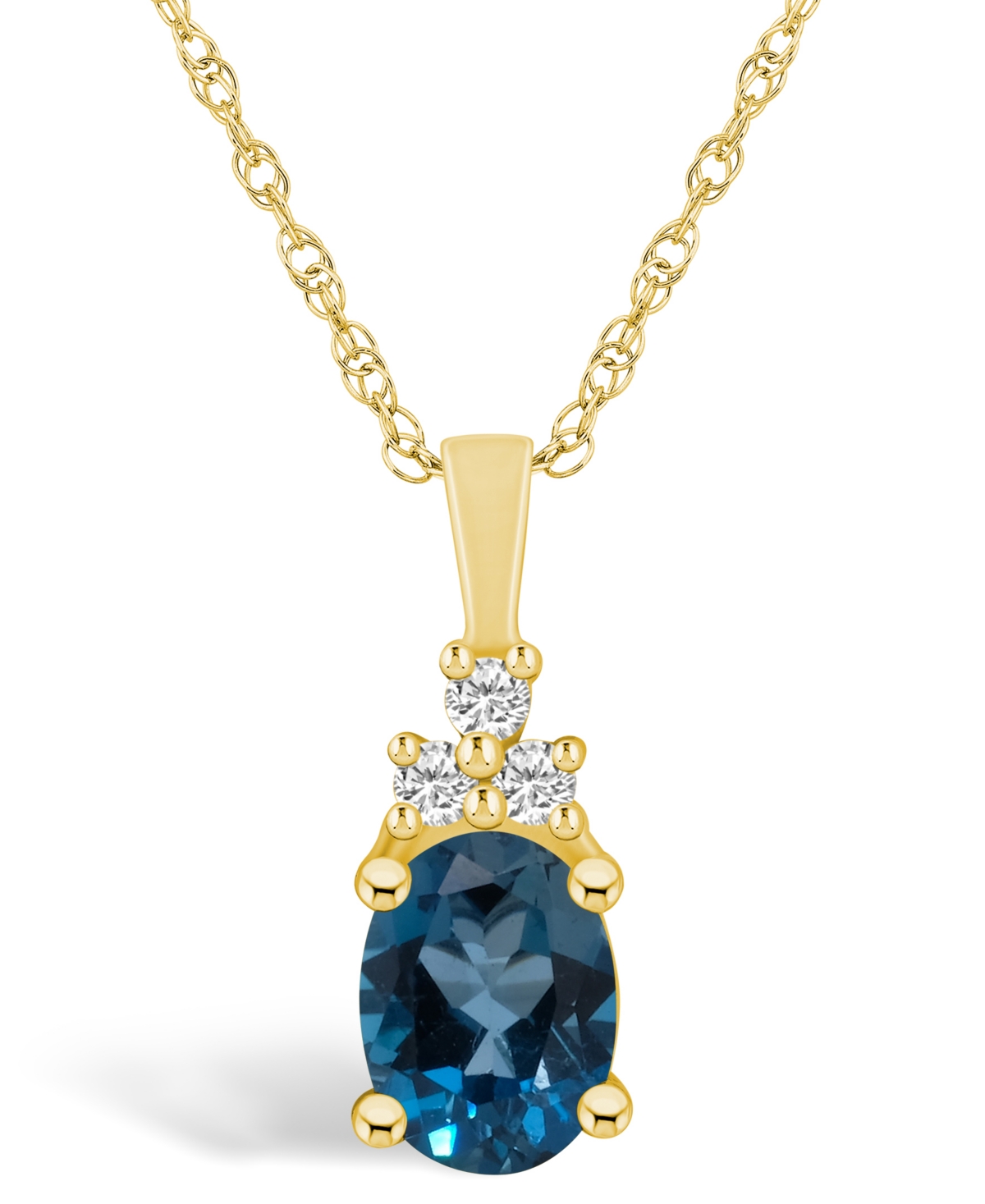 Click here for Macys London Blue Topaz (1-5/8 Ct. T.w.) and Diamo... prices