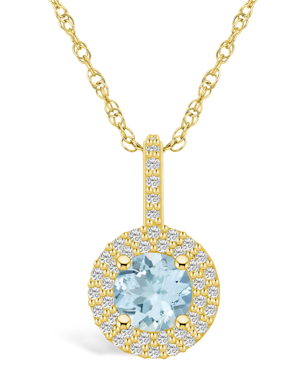 Click here for Macys Aquamarine (1-1/4 Ct. T.w.) and Diamond (3/8... prices