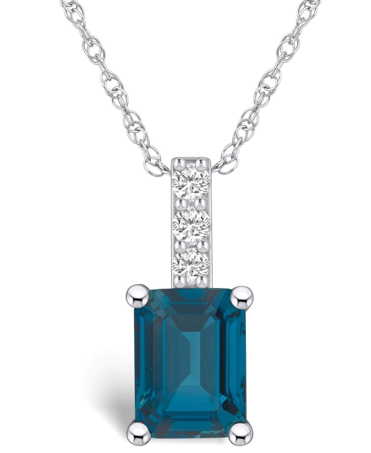 Click here for Macys London Blue Topaz (2 Ct. T.w.) and Diamond A... prices