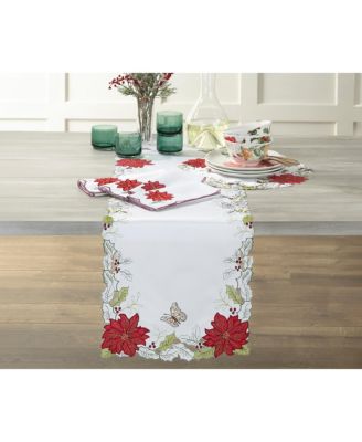 Lenox Butterfly Meadow Poinsettia Table Linens Collection - Macy's