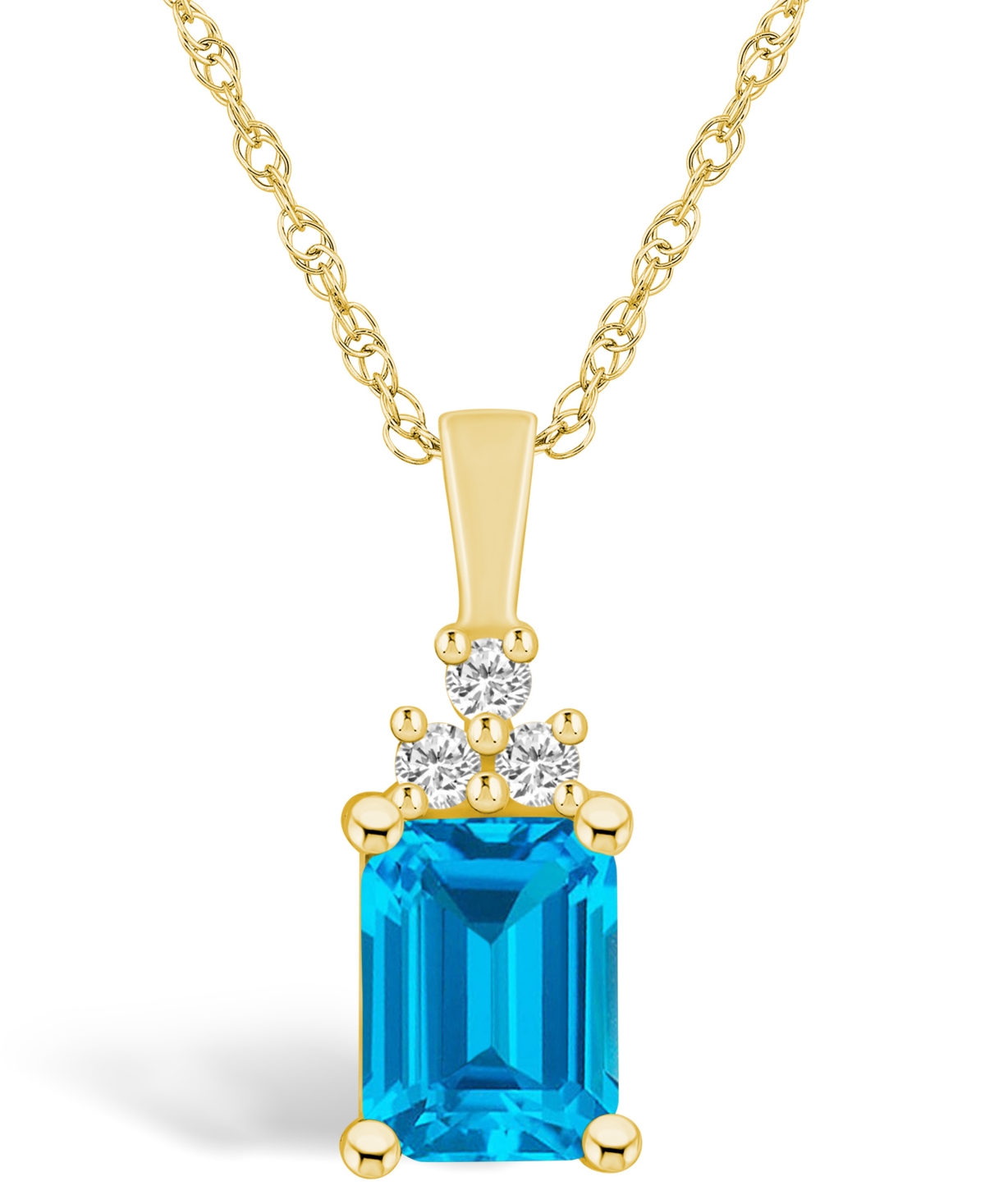 Click here for Macys Blue Topaz (2 Ct. T.w.) and Diamond (1/10 Ct... prices