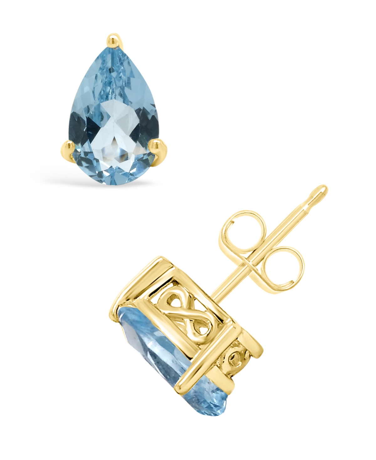 Click here for Macys Topaz (2-1/10 ct. t.w.) Stud Earrings in 14K... prices