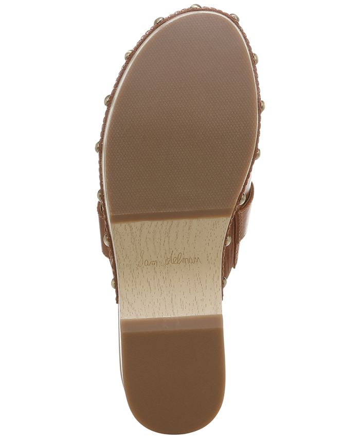 Sam Edelman Women's Kaye Studded Wooden Platform Clogs & Reviews ...