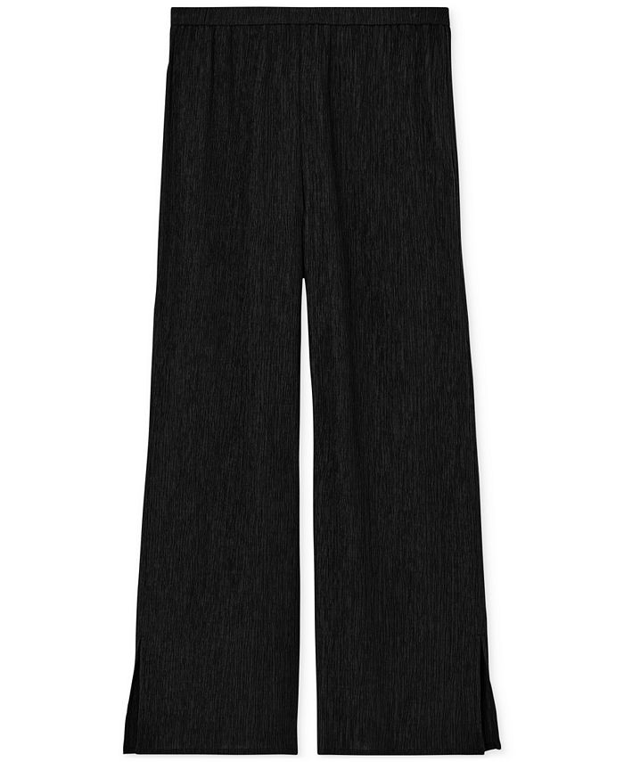 Eileen Fisher Women's Textured Slit-Hem Pull-On Pants & Reviews - Pants & Capris - Women - Macy's