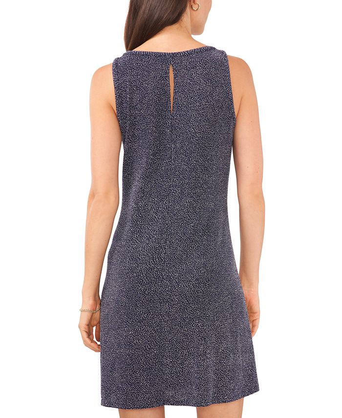 MSK Women's Metallic Knit Shift Dress - Macy's