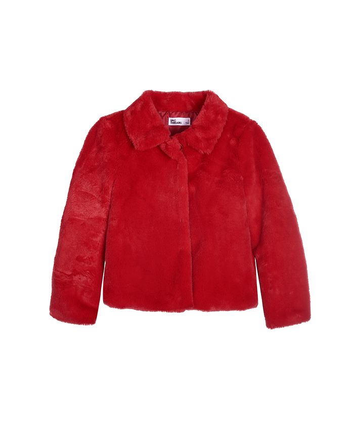 Epic Threads Little Girls Faux Fur Jacket, Created For Macy's & Reviews ...