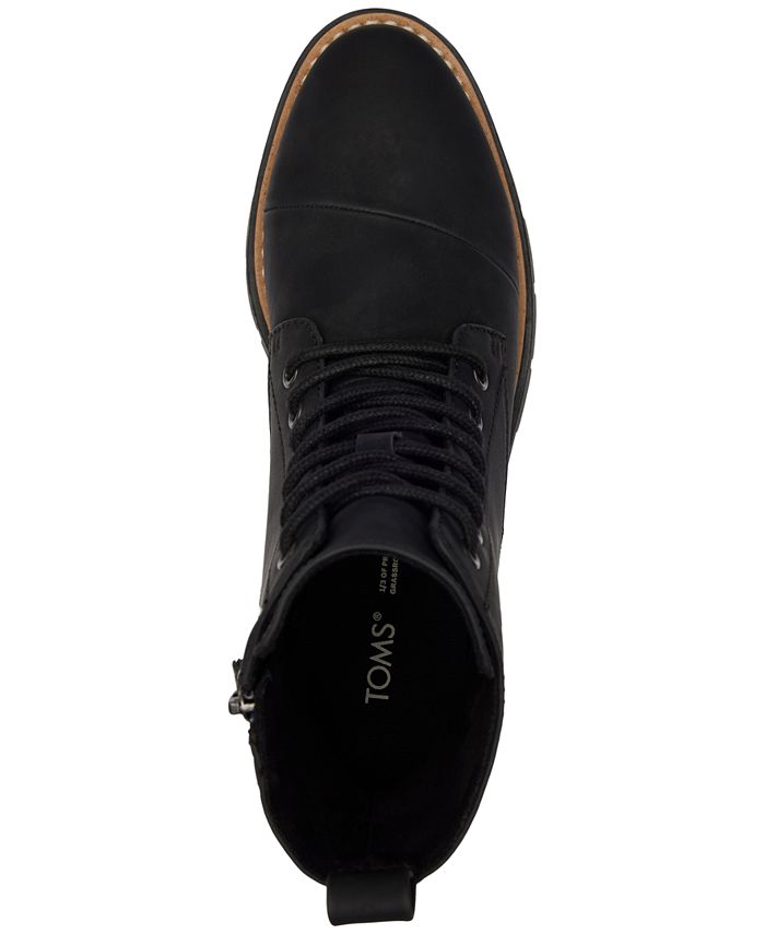 TOMS Women's Alaya Lace-Up Lug Combat Booties - Macy's
