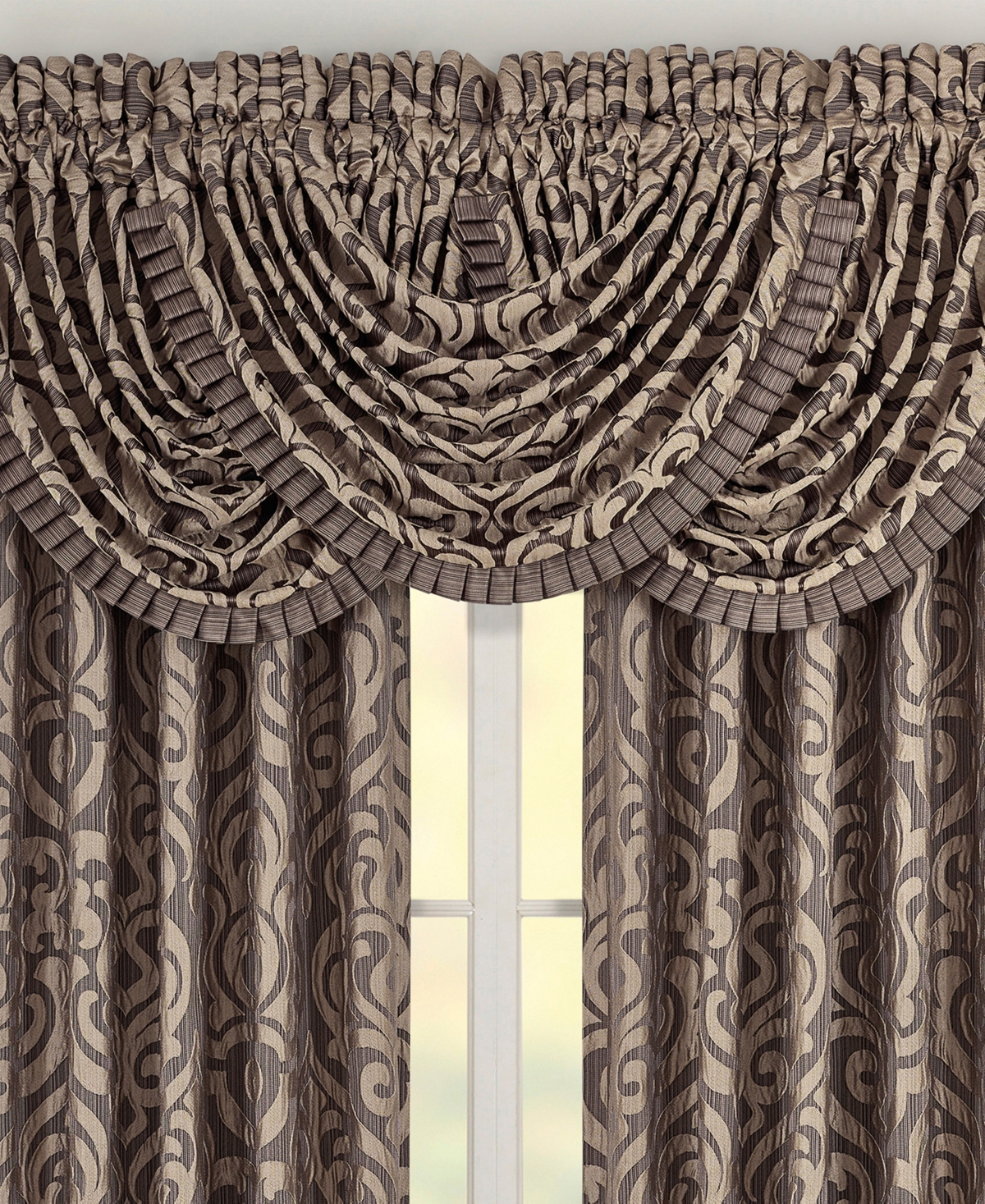 Click here for J Queen New York Astoria Waterfall Window Valance... prices