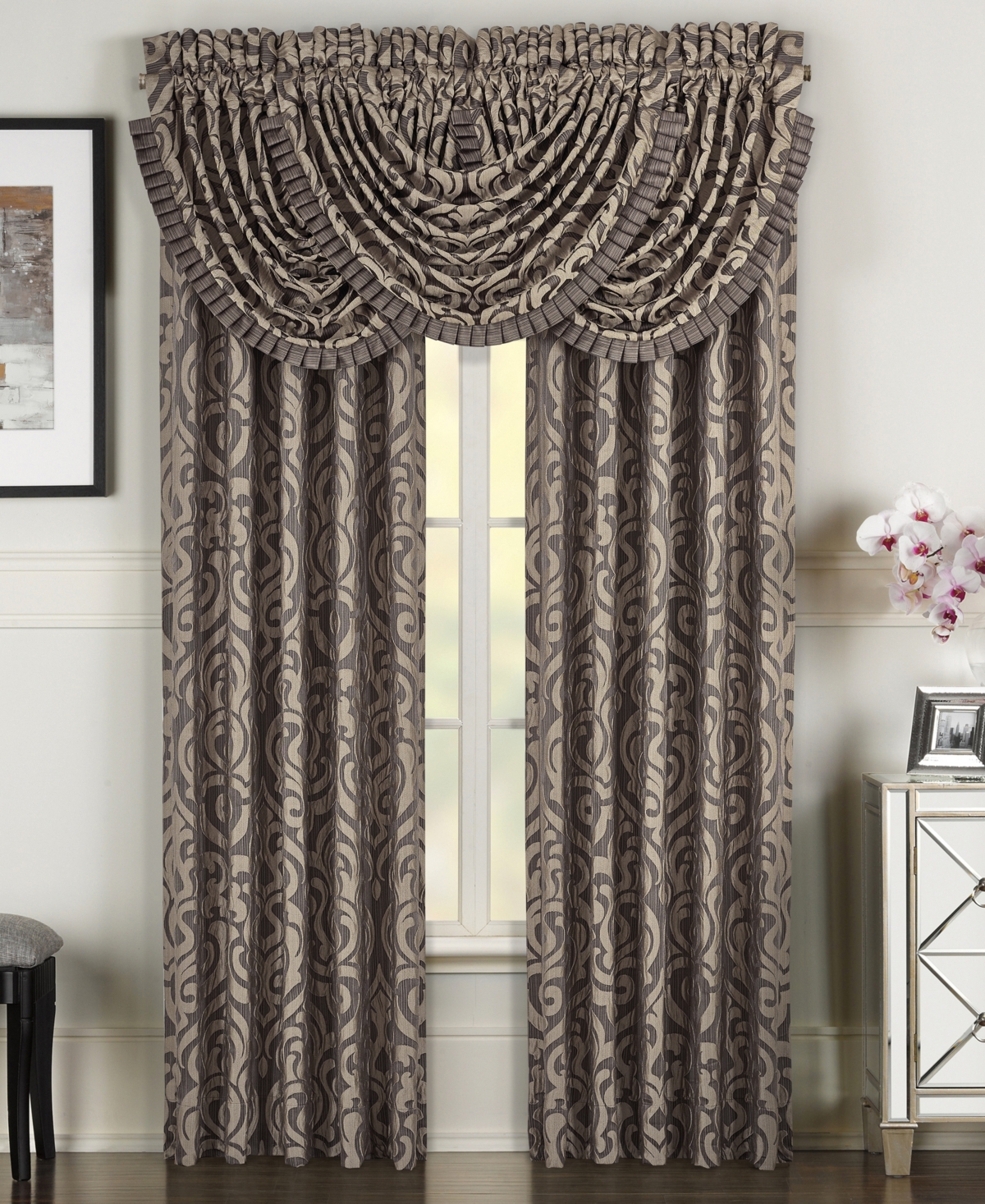 Click here for J Queen New York Astoria Waterfall Window Valance... prices