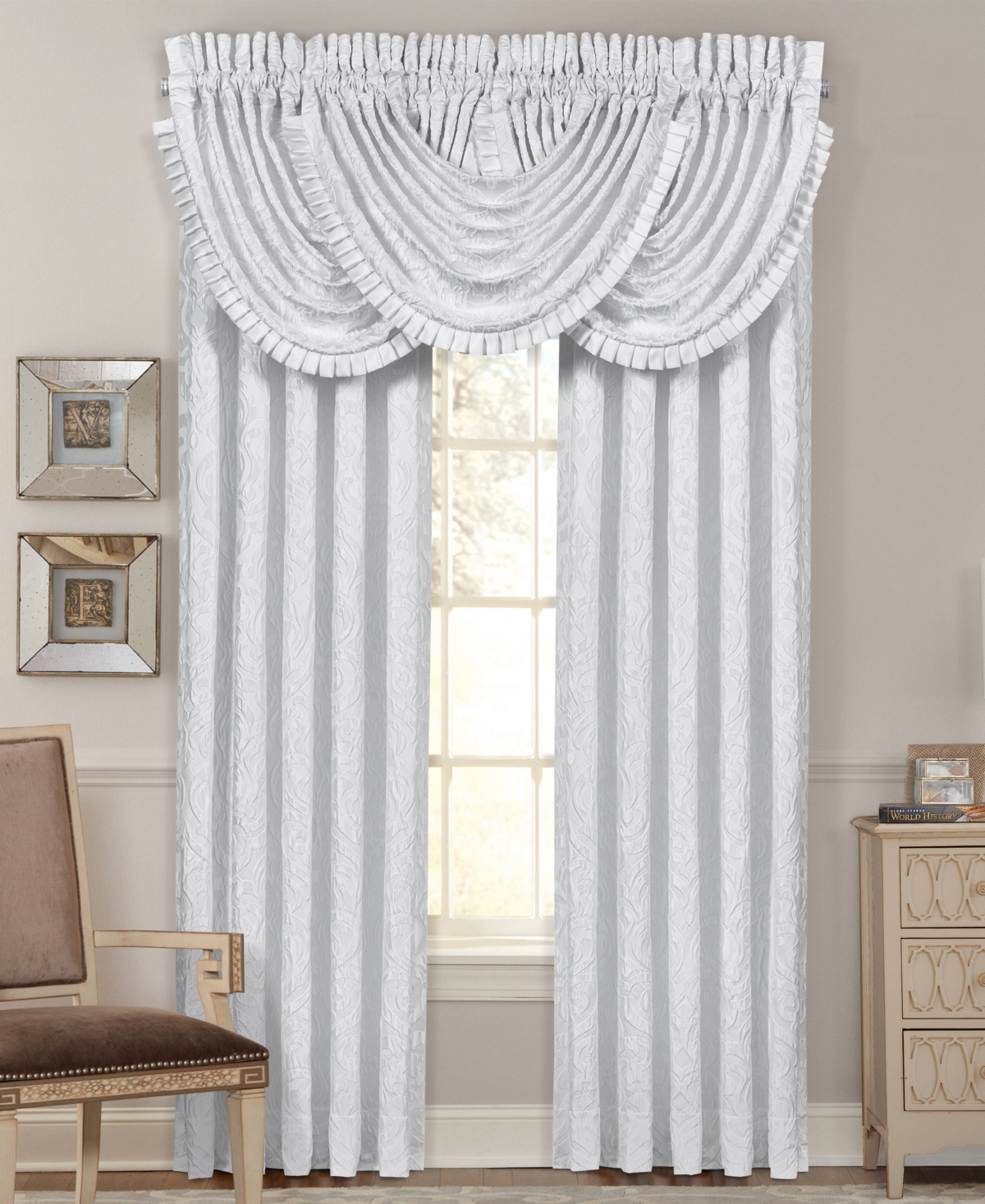 Click here for J Queen New York Astoria Waterfall Window Valance... prices