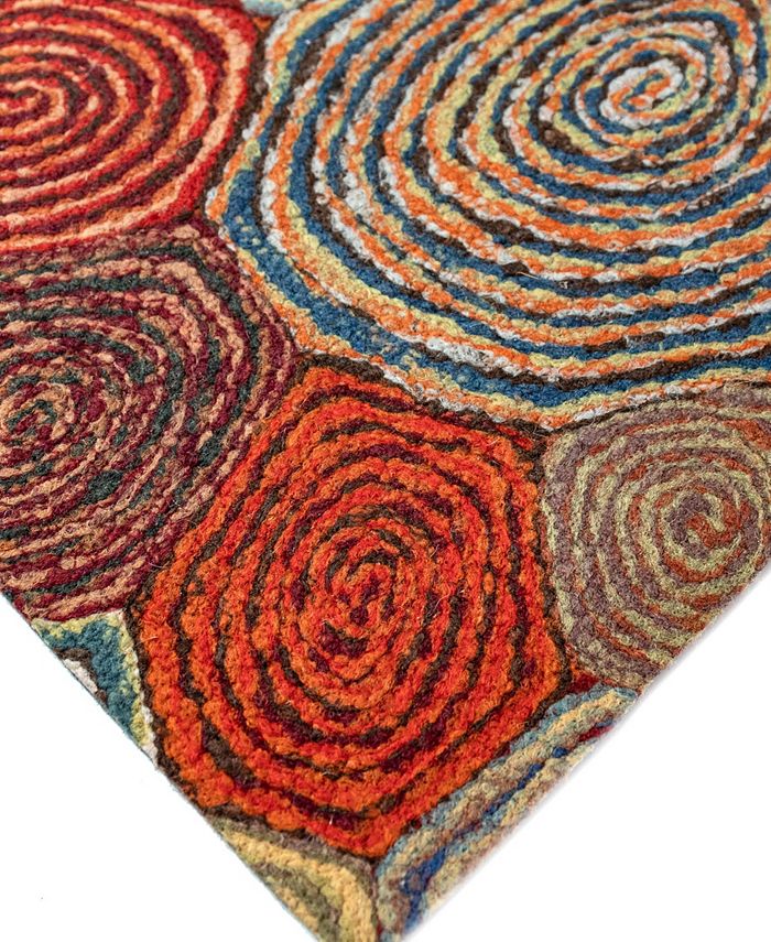 Liora Manne' Visions III Giant Swirls 3'6" x 5'6" Outdoor Area Rug - Macy's
