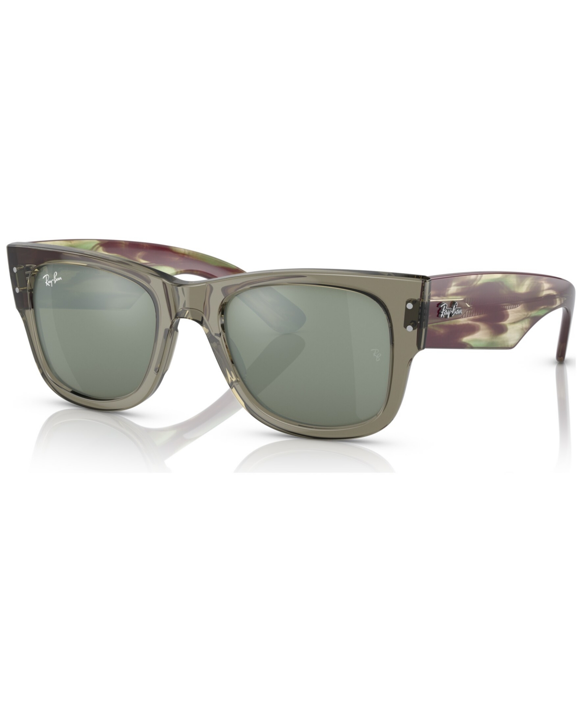 Click here for Ray-Ban Mega Wayfarer 51 Unisex Sunglasses - Trans... prices
