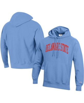 Men's Champion Light Blue Delaware State Hornets Tall Arch Pullover ...