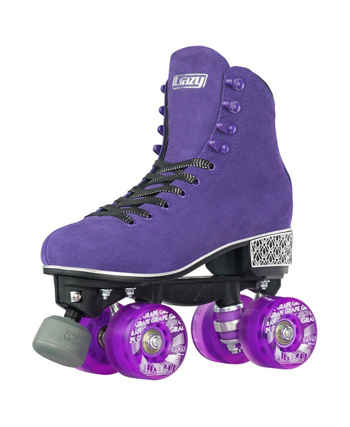 Crazy Skates Evoke Roller Skates For Women - Stylish Suede Quad Skates ...