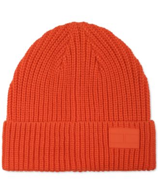 Tommy Hilfiger Men's Shaker Cuff Hat Beanie with Ghost Patch - Macy's