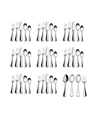 Chefs Calais 18/10 Stainless Steel 44 Piece Flatware Set, Service for 8 ...