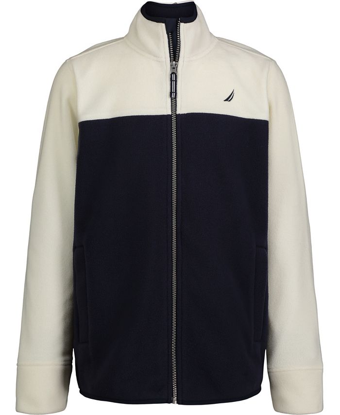 Nautica Big Boys Colorblock Fleece Jacket - Macy's