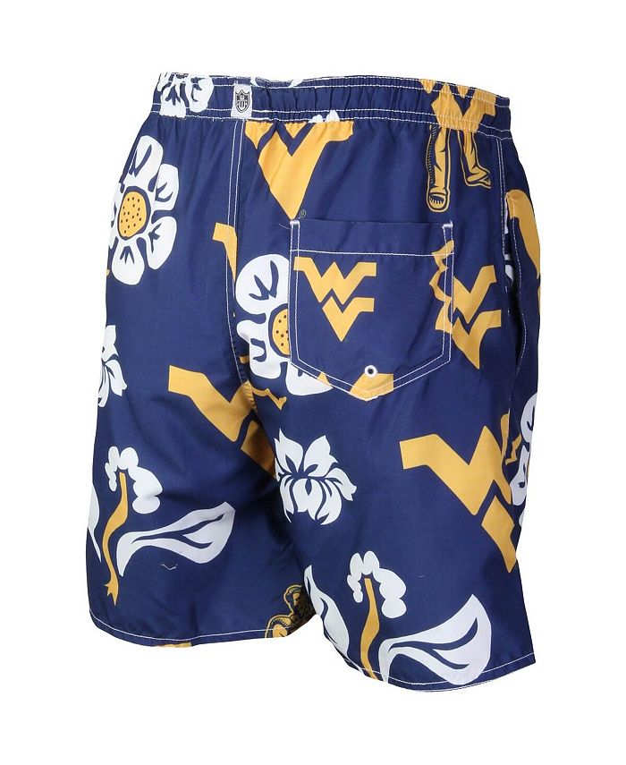 Wes & Willy Men's Navy West Virginia Mountaineers Floral Volley Logo ...
