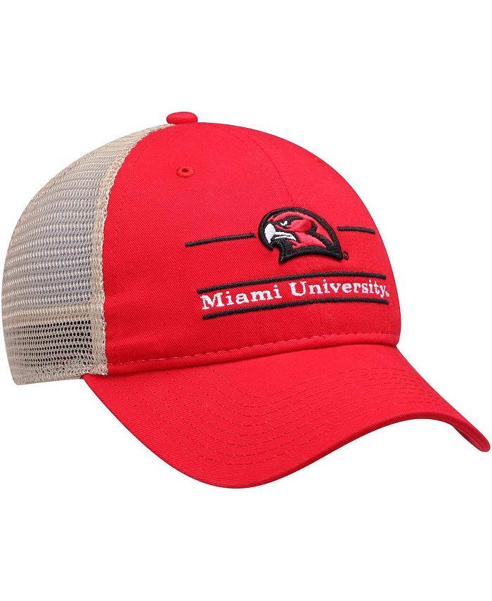 Game Men's The Red Miami University RedHawks Split Bar Trucker ...